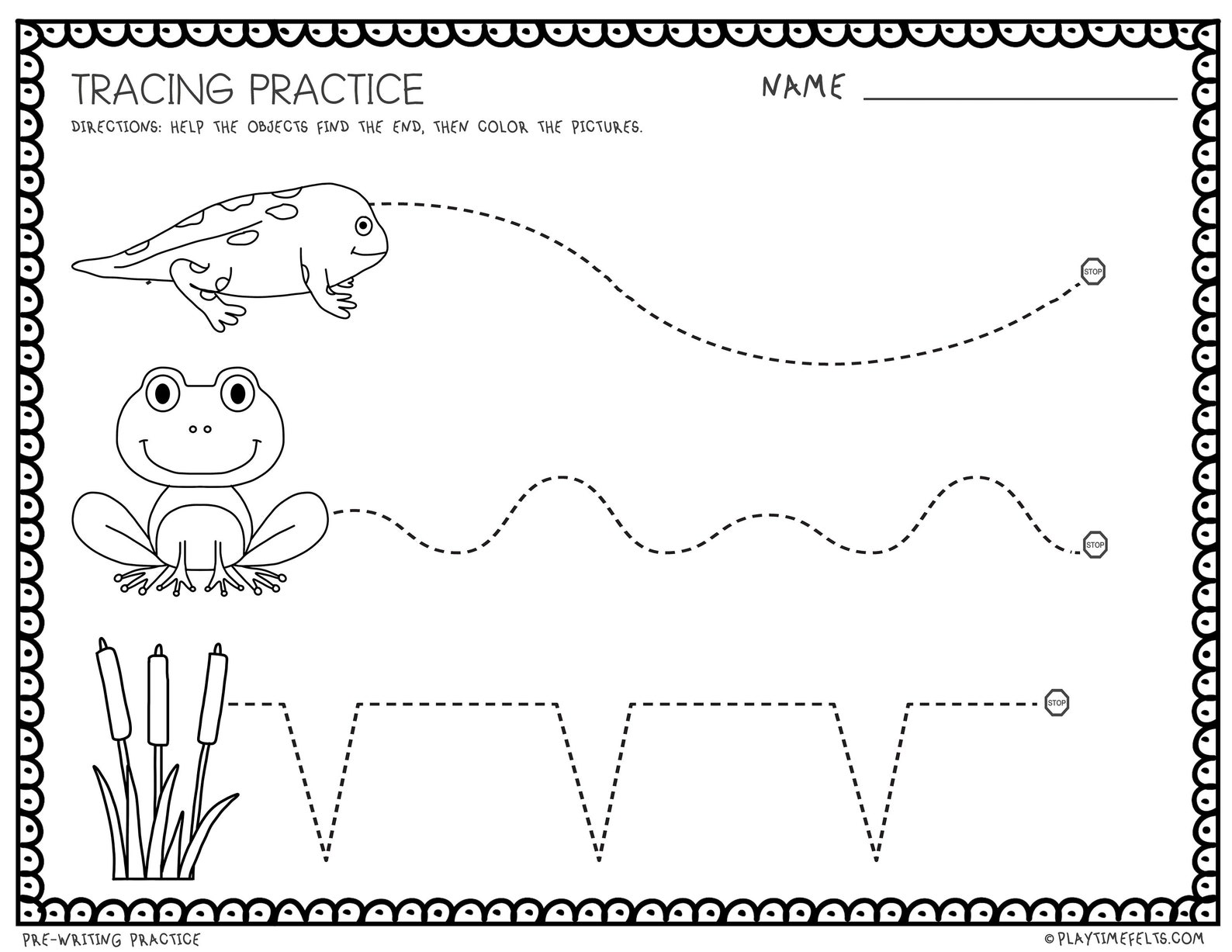 Frog Life Cycle Pre K Printable Worksheets - Etsy
