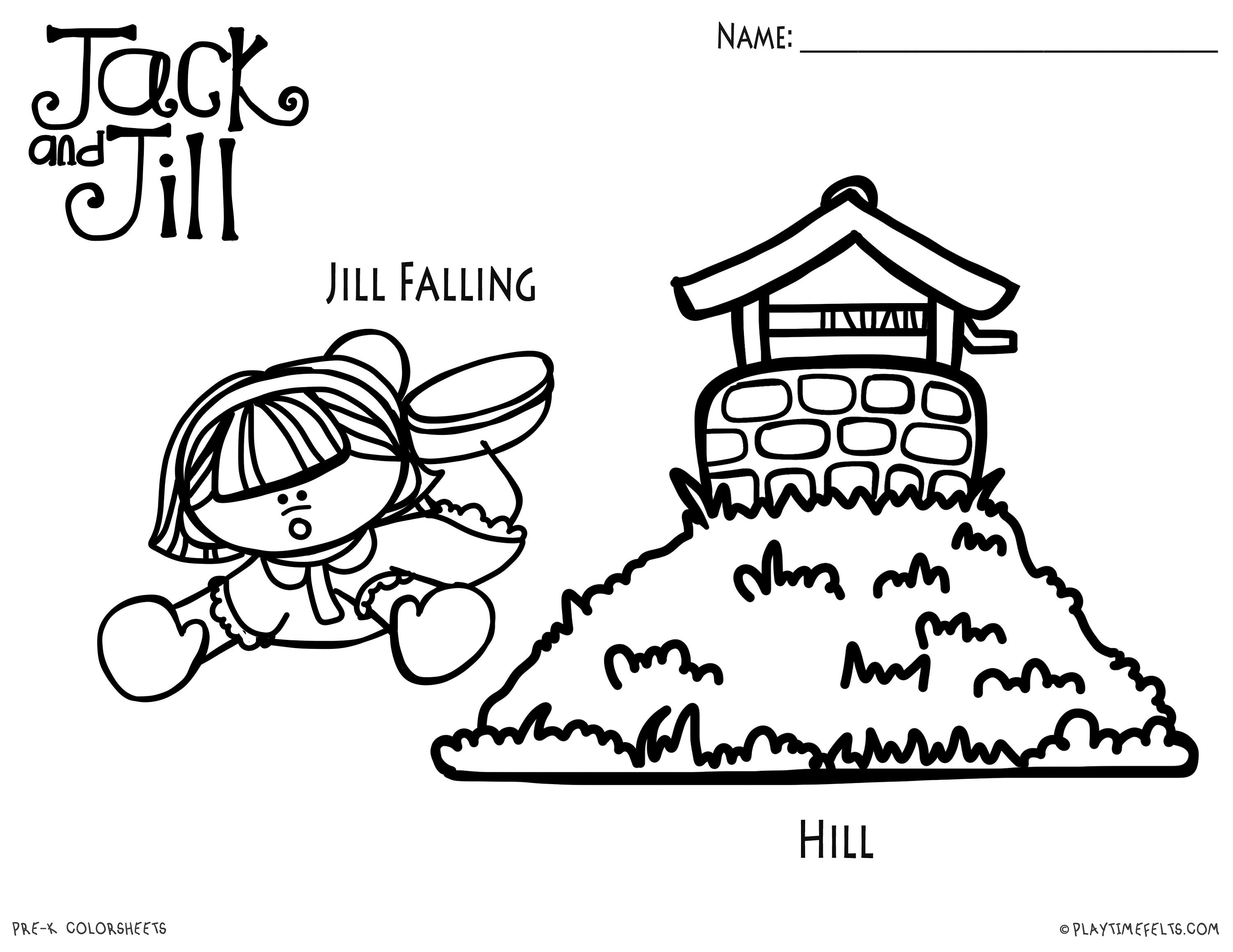 Jack and Jill Pre K Printable Worksheets - Etsy UK