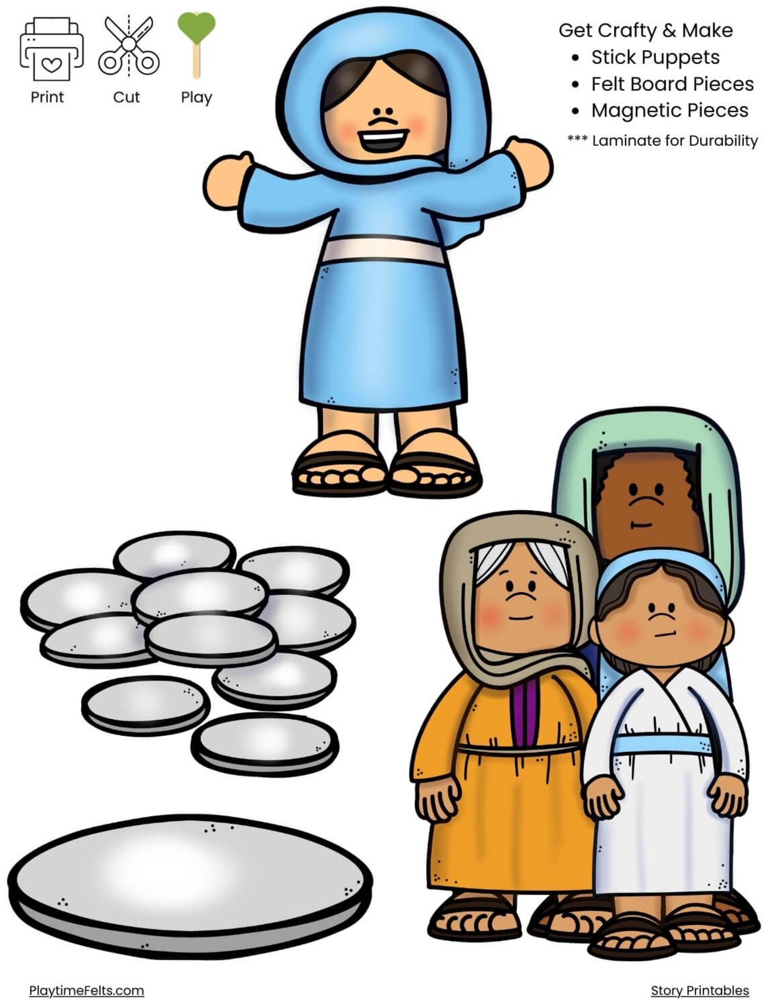 Parable of the Lost Coin Printables, Bible Story Stick Puppets (PDF) - Etsy