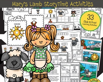 Mary Had A Little Lamb Preschoool Theme Activity - Etsy