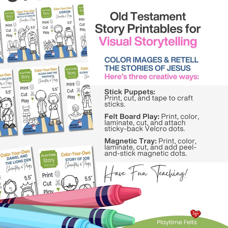 Old Testament Coloring Pages Bible Story Stick Puppets David and ...