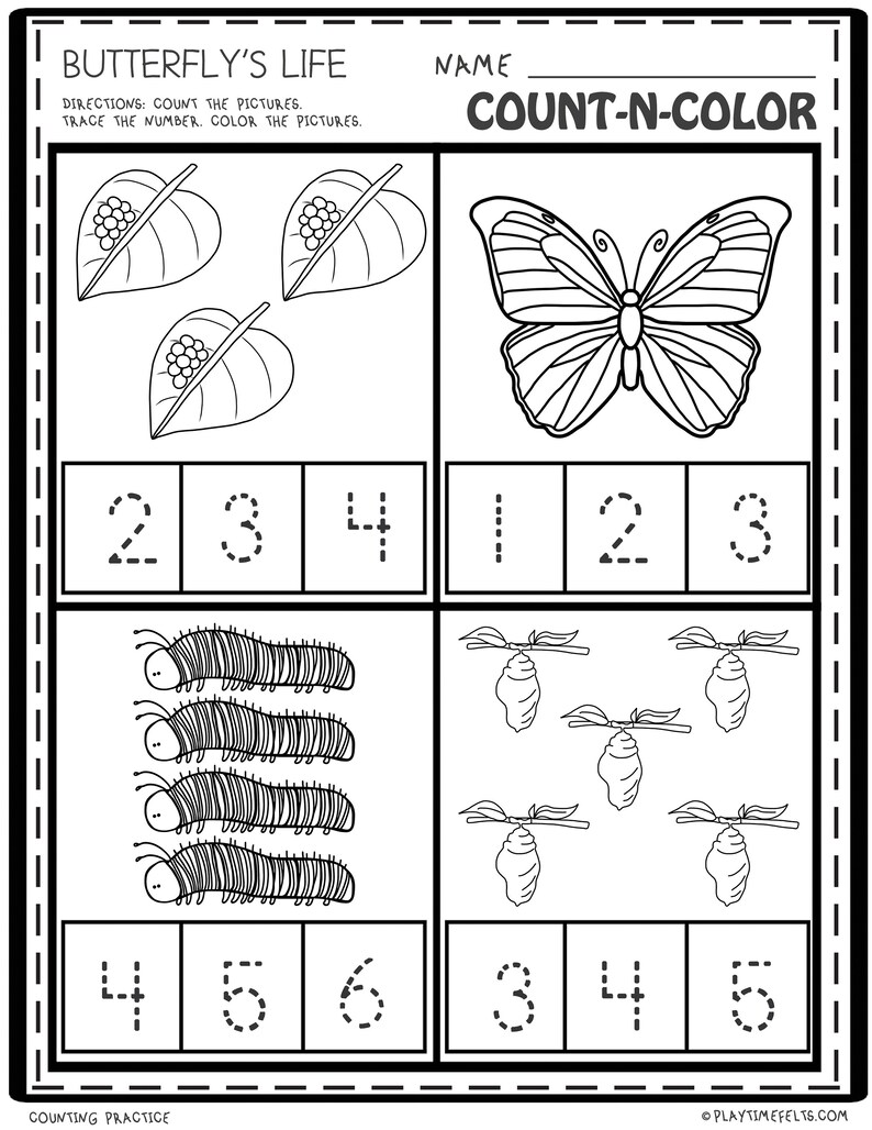 Butterfly Life Cycle Preschool Classroom Literacy Activity for ...