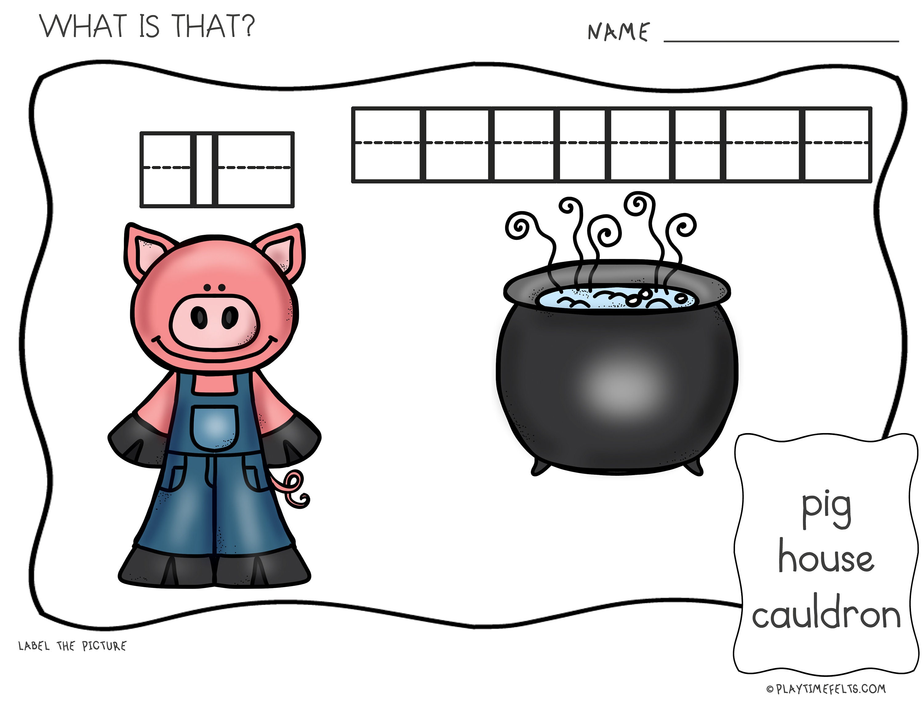 Three Little Pigs Pre K Printable Worksheets - Etsy