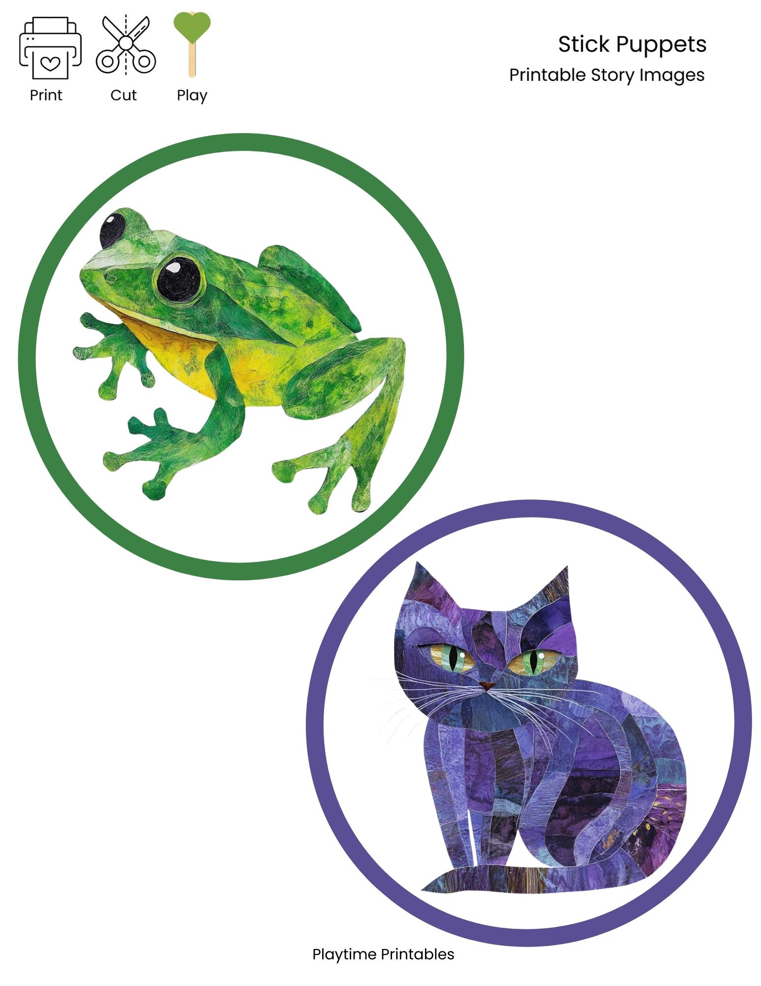 Brown Bear Brown Bear What Do You See | Stick Puppets | Visual Aids ...