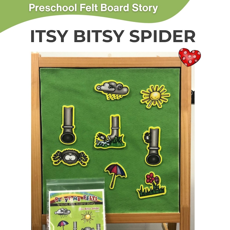 Itsy Bitsy Spider Felt Board Story, Teacher Gift - Etsy