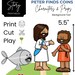 Peter Finds Coins in Fish New Testament Bible Story Activities for Kids ...