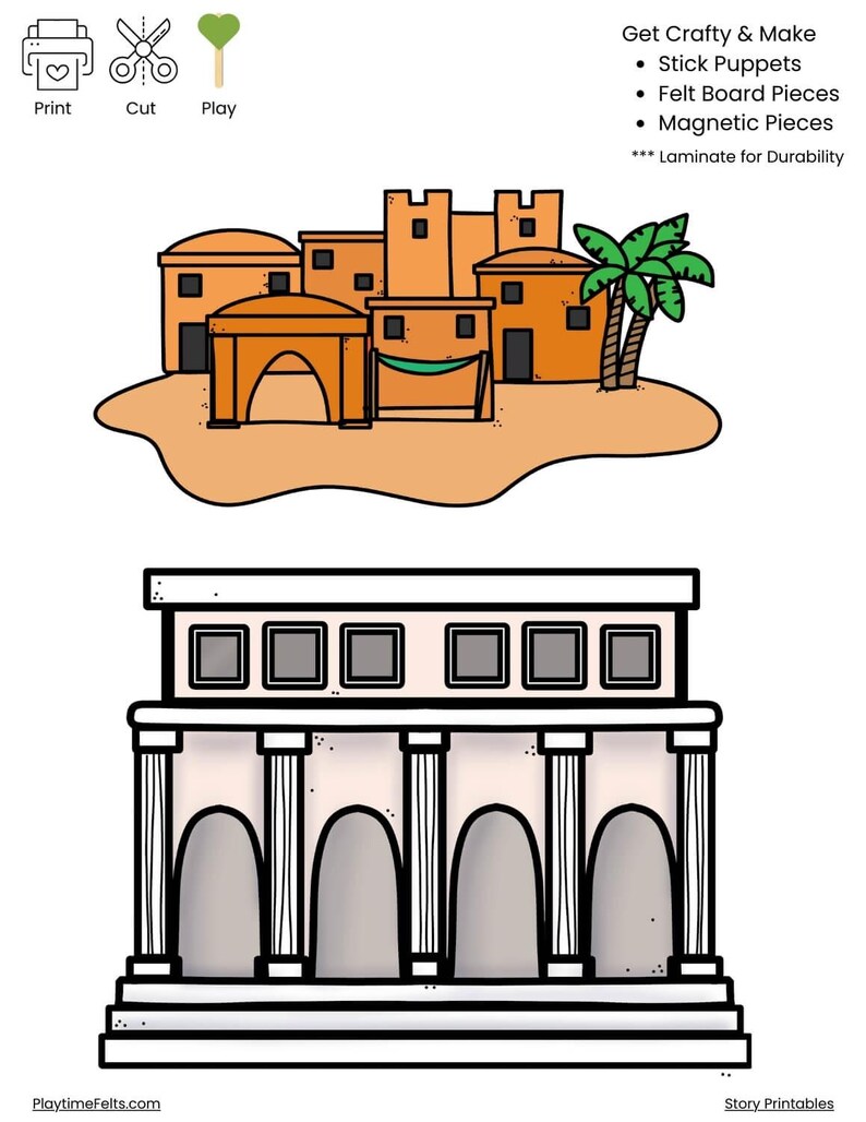 New Testament Activity for Kids Jesus in the Temple Storytelling Play ...