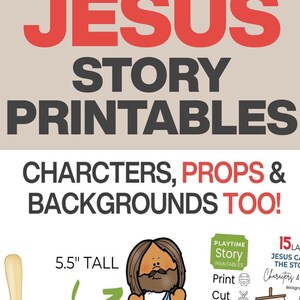 Jesus Calms the Storm Stick Puppets Craft - Bible Story (PDF Download ...