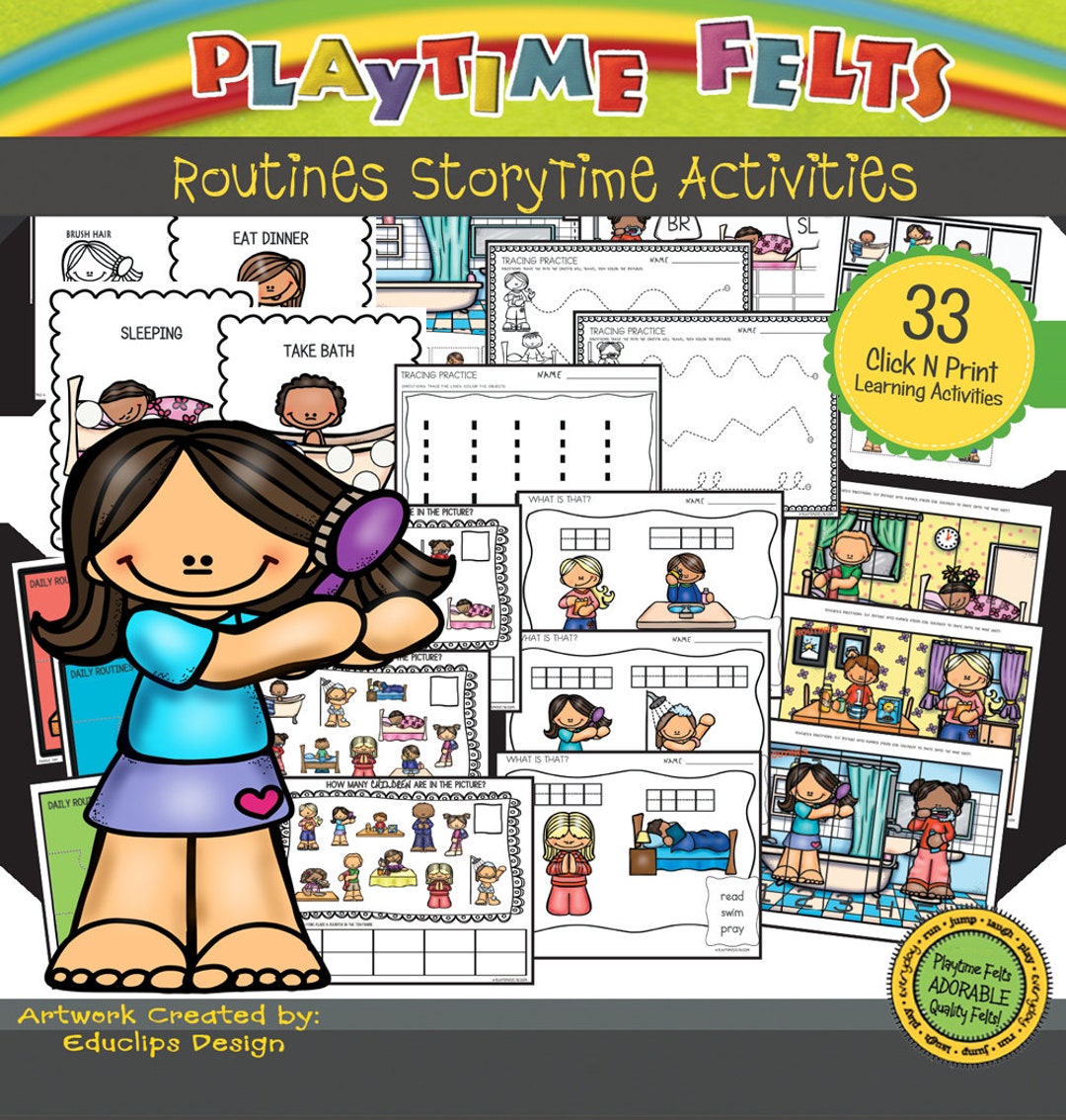 Daily Routines Pre K Printable Worksheets - Etsy