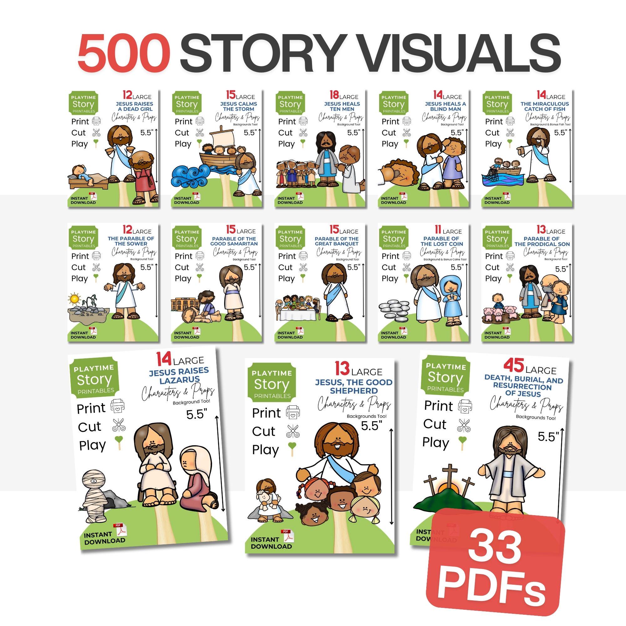 New Testament Bible Stories Printable Bible Stick Puppets for Kids ...