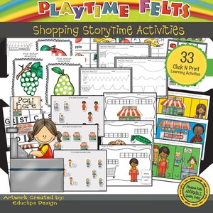 Let's Go Shopping Prek Worksheets Preschool-kindergarten, Montessori ...