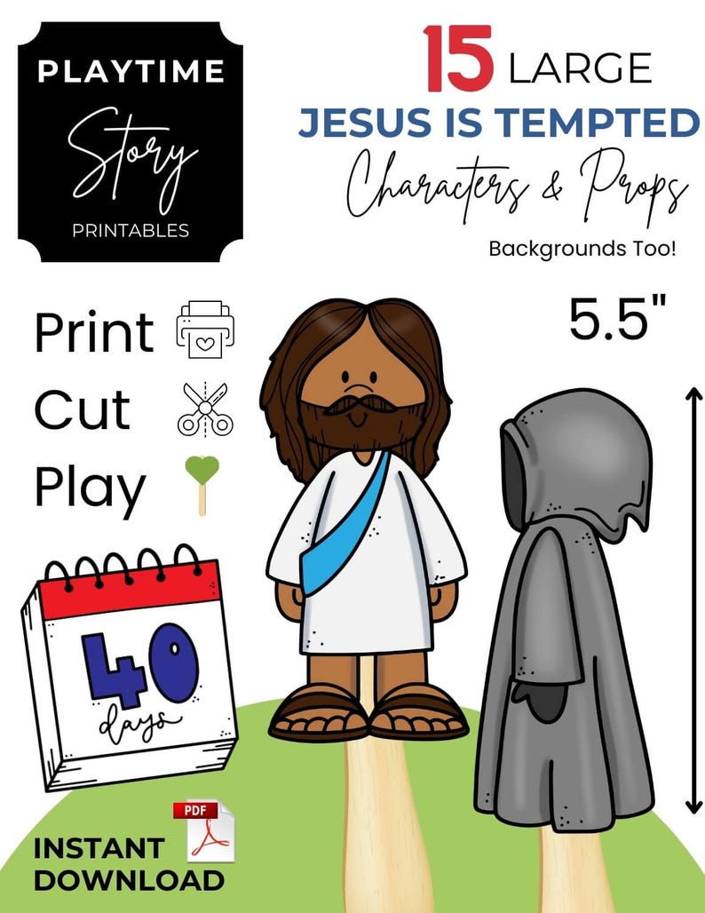 New Testament Bible Stories | Temptation of Jesus Christ | Story Time ...