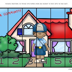 Our Community Pre K Printable Worksheets - Etsy