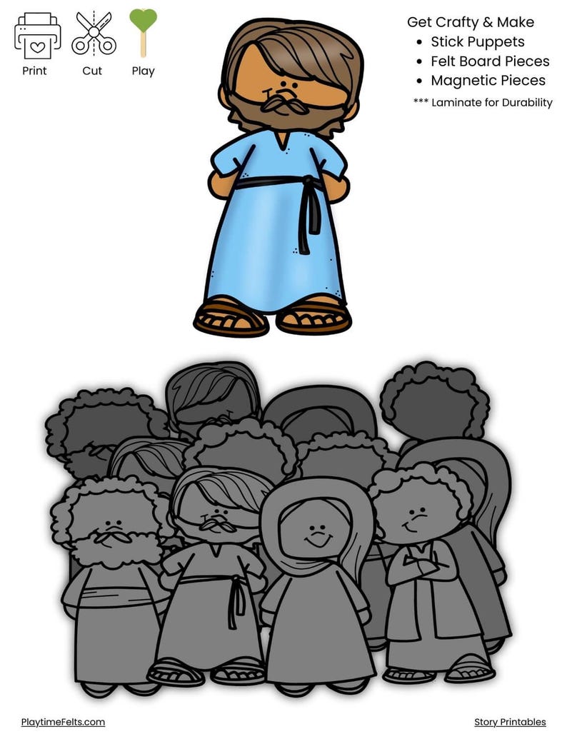 New Testament Activity for Kids Jesus in the Temple Storytelling Play ...