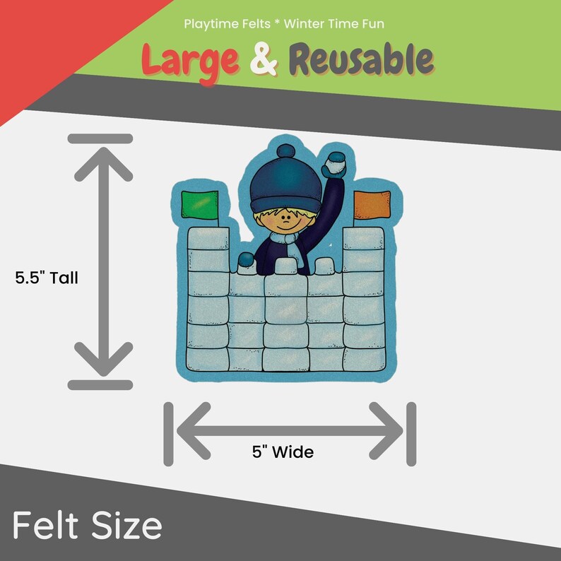 Winter Time Fun Felt Story | Playtime Felt Story | Reusable Felt Board ...