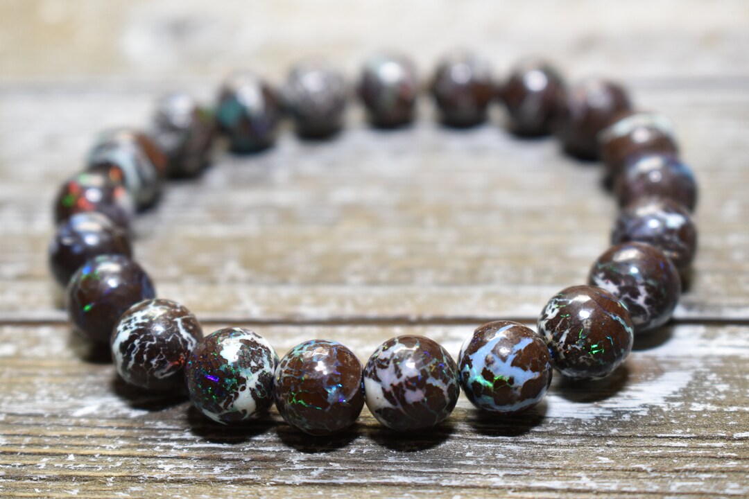Premium Select High Grade Australian Boulder Opal Stretch - Etsy