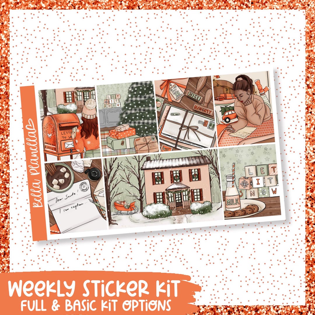 Letters to Santa || Weekly Planner Kit || Standard Vertical Planner ...