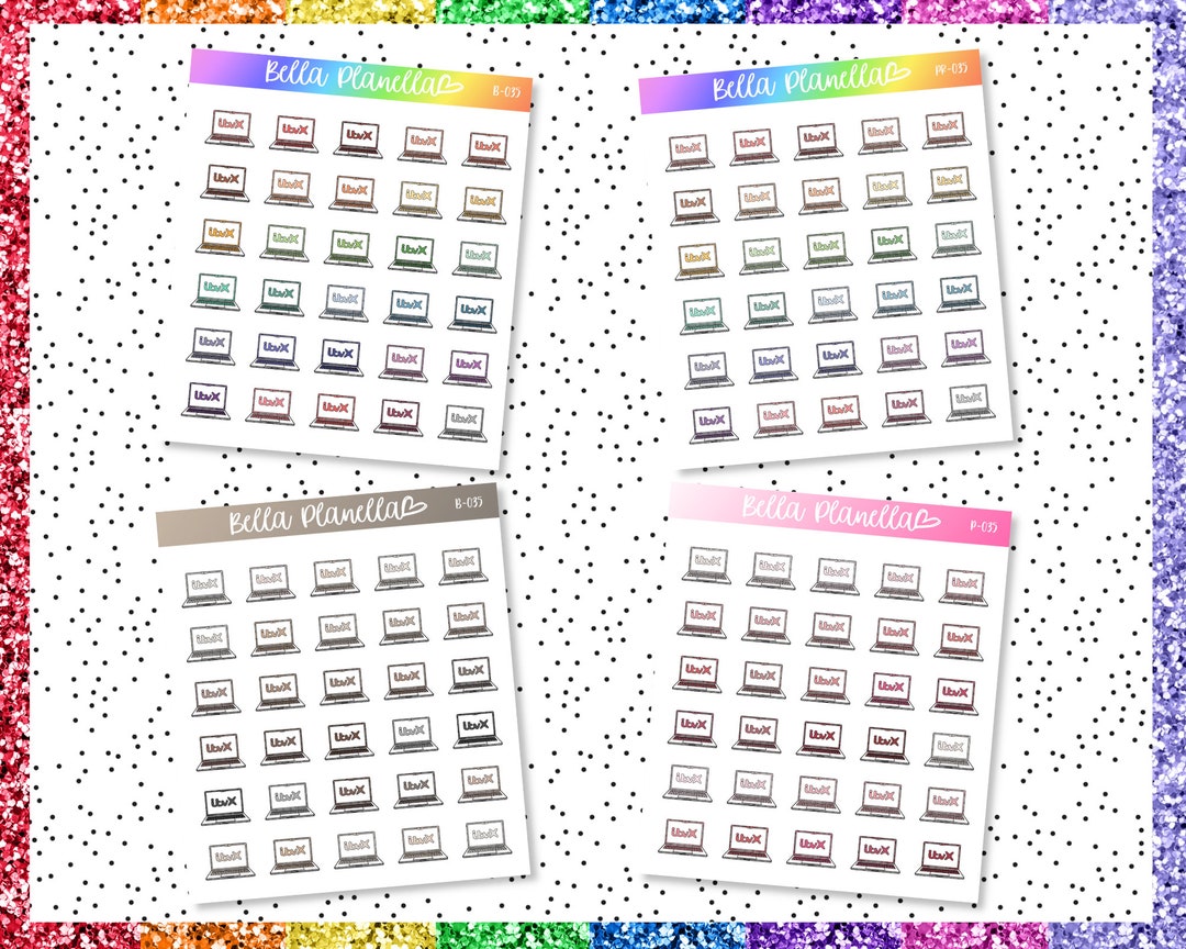 Streaming - ITVX || Multicolour Icons || Happy Planner, Hobonichi ...