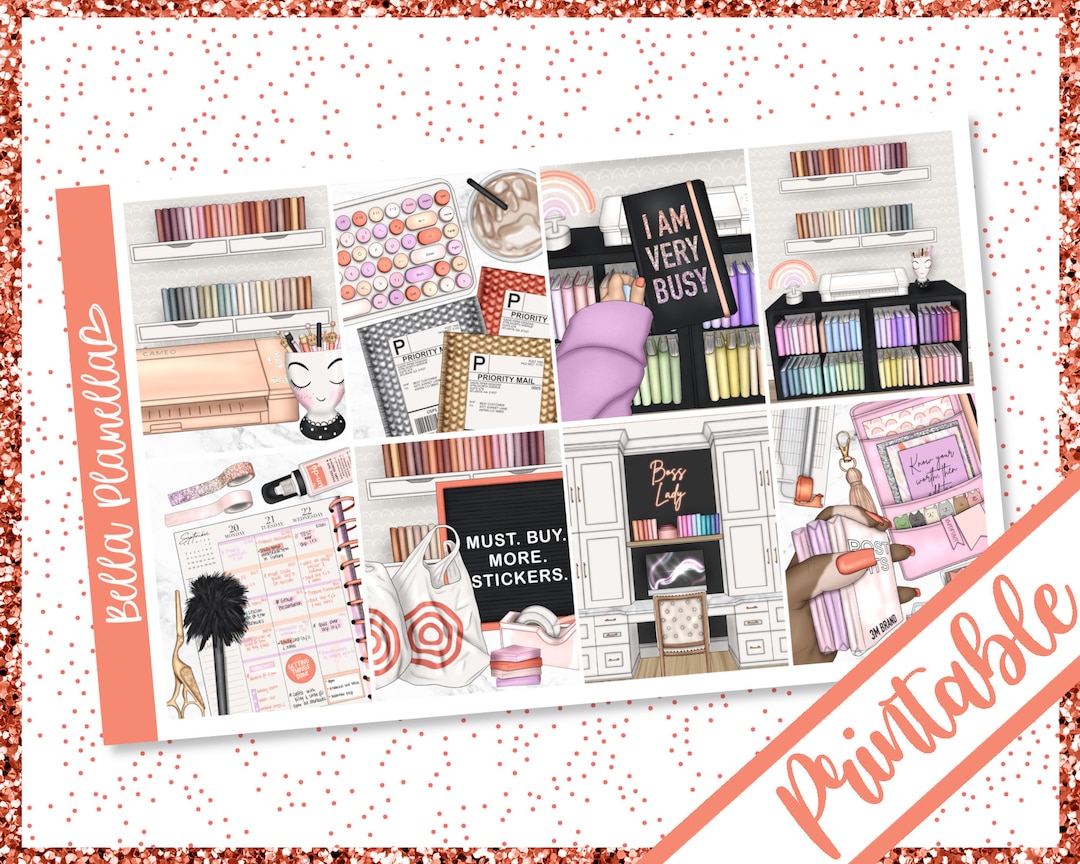 Booked & Busy Printable Kit - Etsy