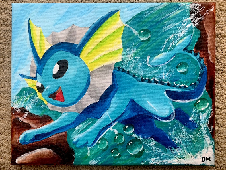 Custom Pokemon Paintings | Etsy