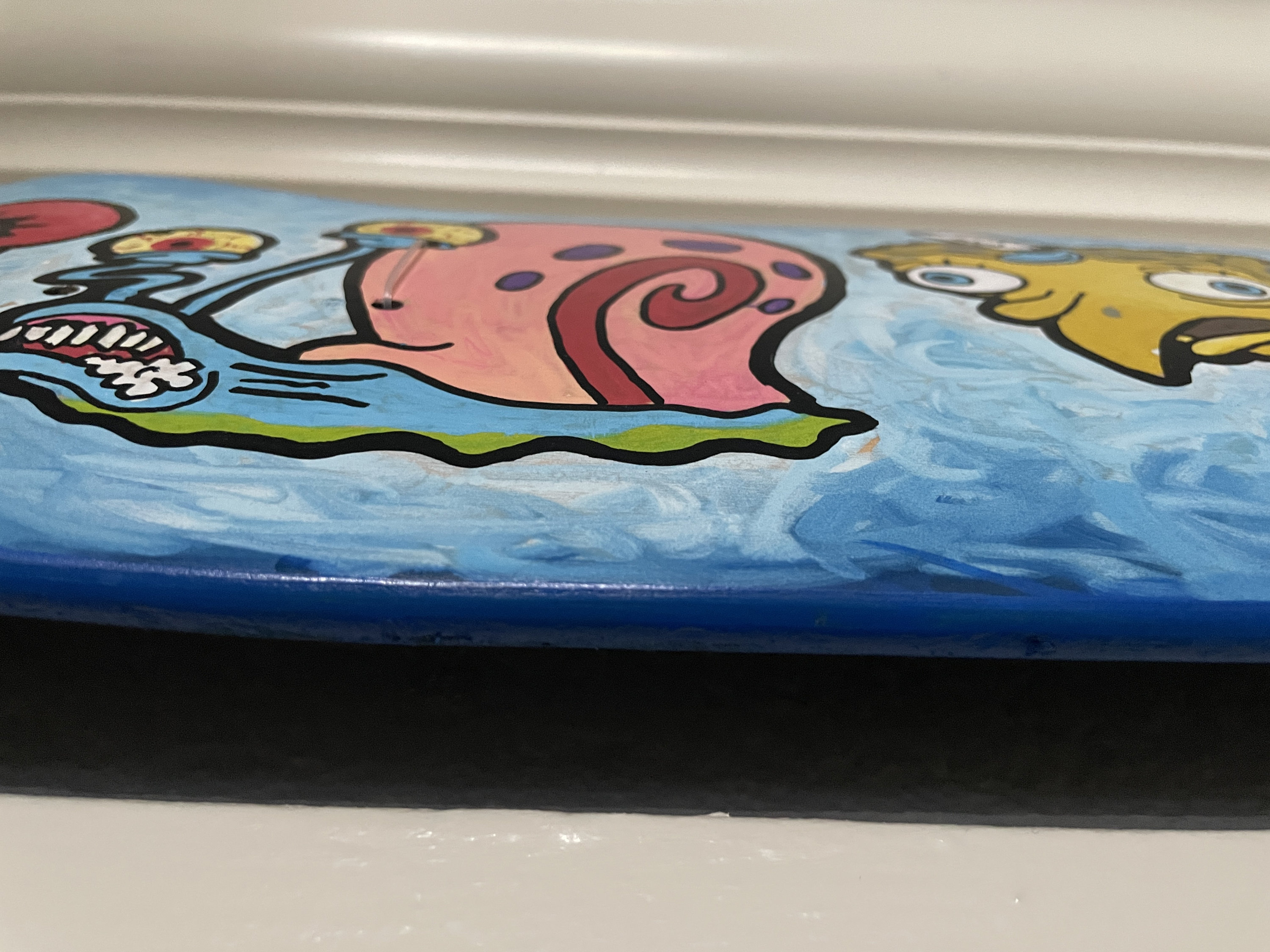 Hand Painted Skateboard Deck- Spongebob Squarepants - Etsy
