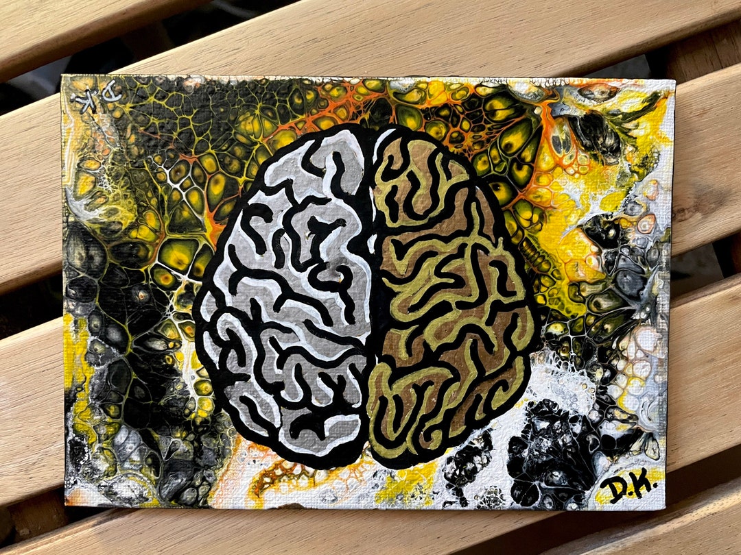 Original Brain Painting - Etsy