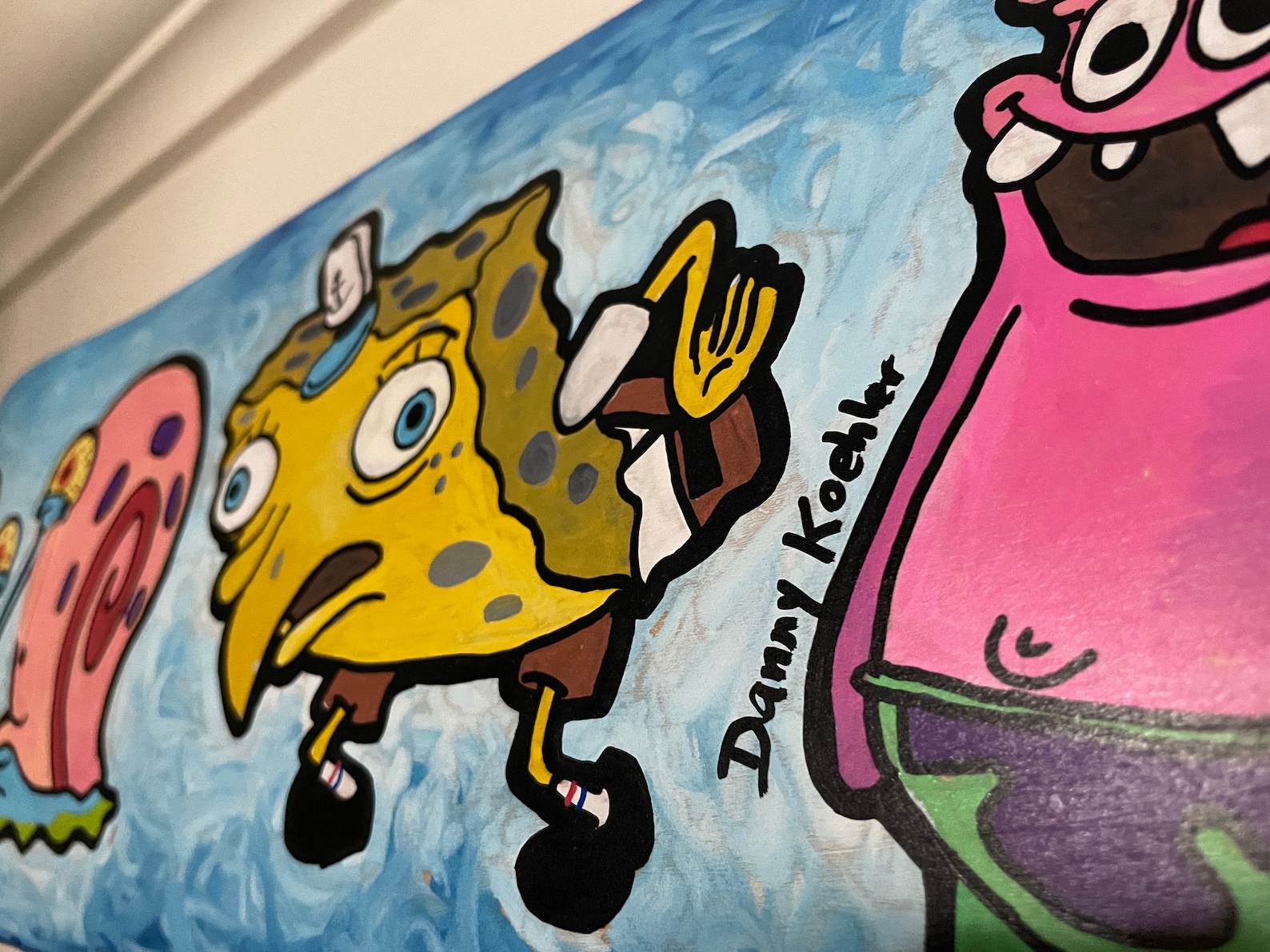 Hand Painted Skateboard Deck- Spongebob Squarepants - Etsy