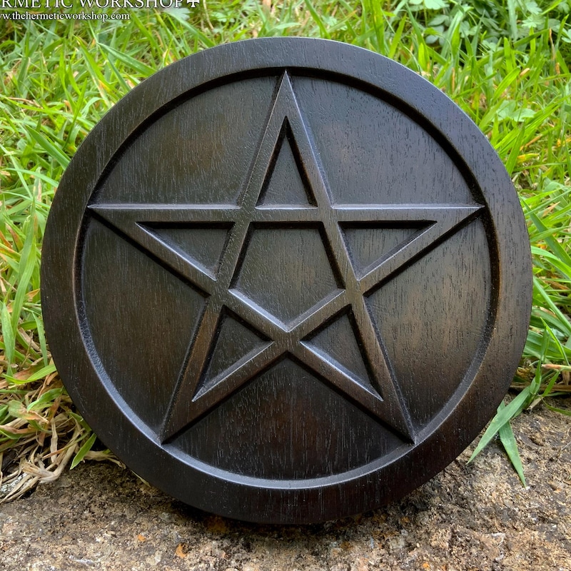 Solid Wood Pentagram - Etsy UK