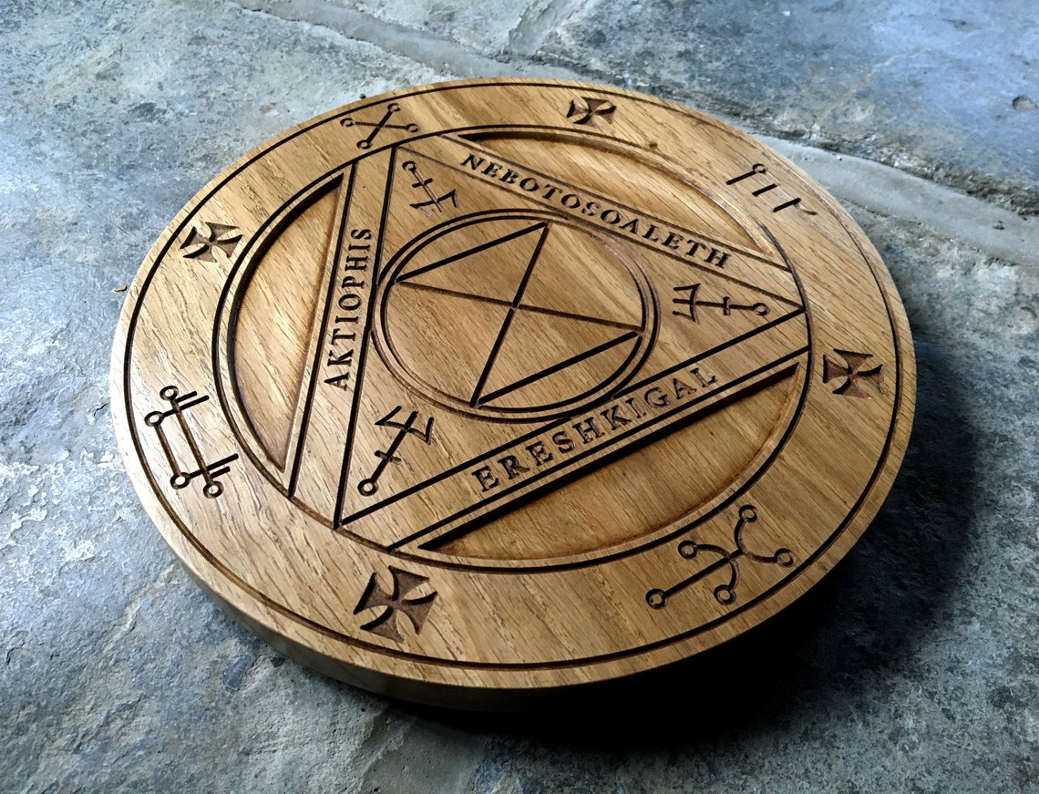 Large SPIRIT TRAP in Solid Oak jason Miller 'protection - Etsy