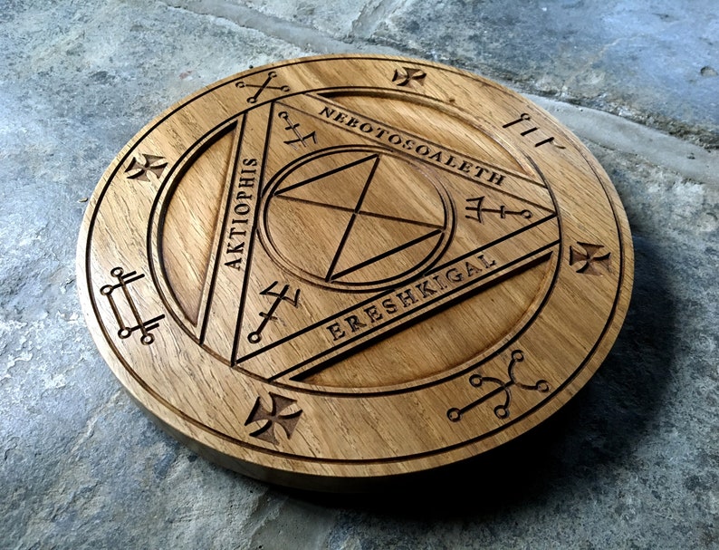 Large SPIRIT TRAP in Solid Oak jason Miller 'protection - Etsy