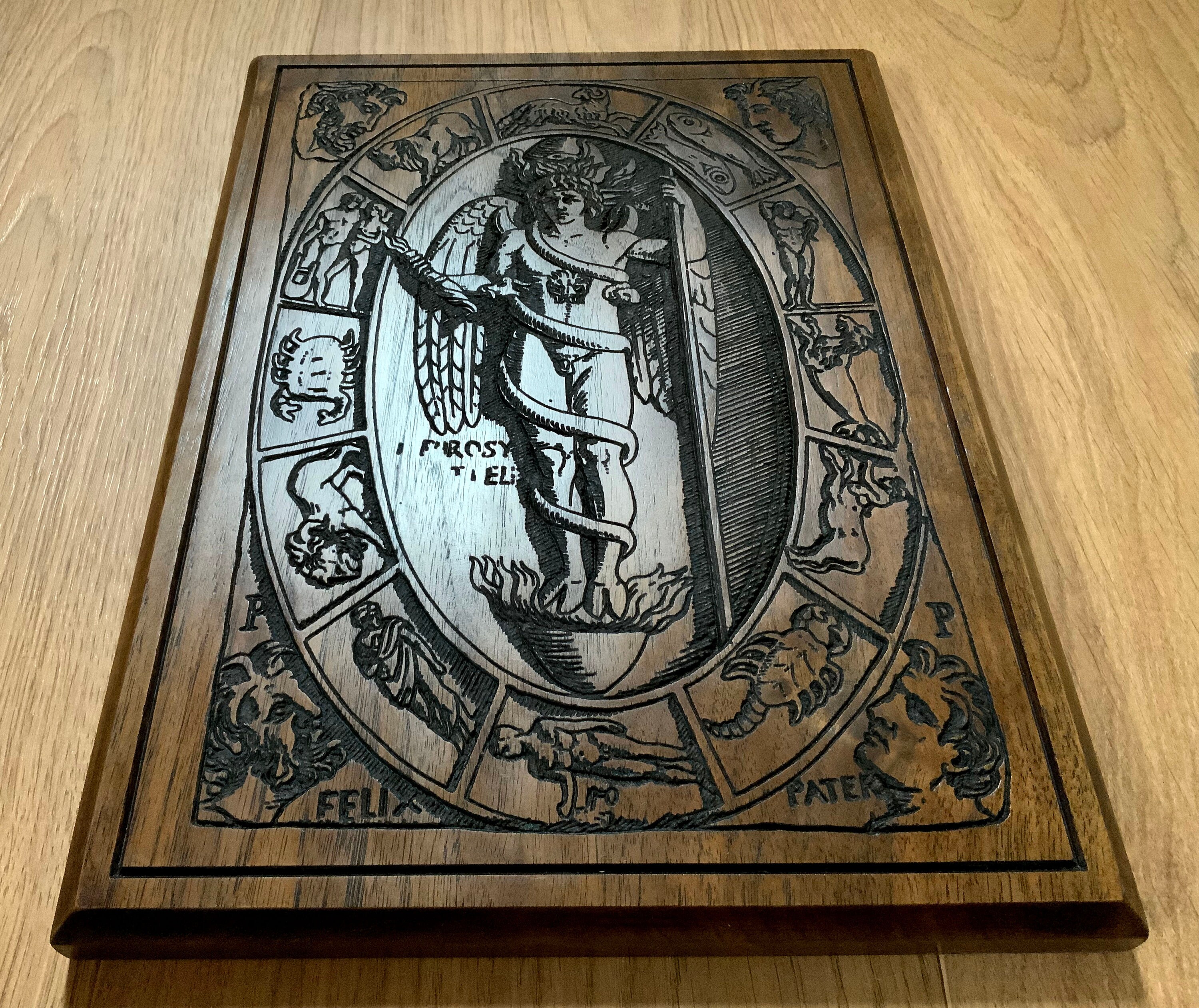 PHANES Orphic Deity Altar Ikon / Devotional Tablet Carved in Solid ...