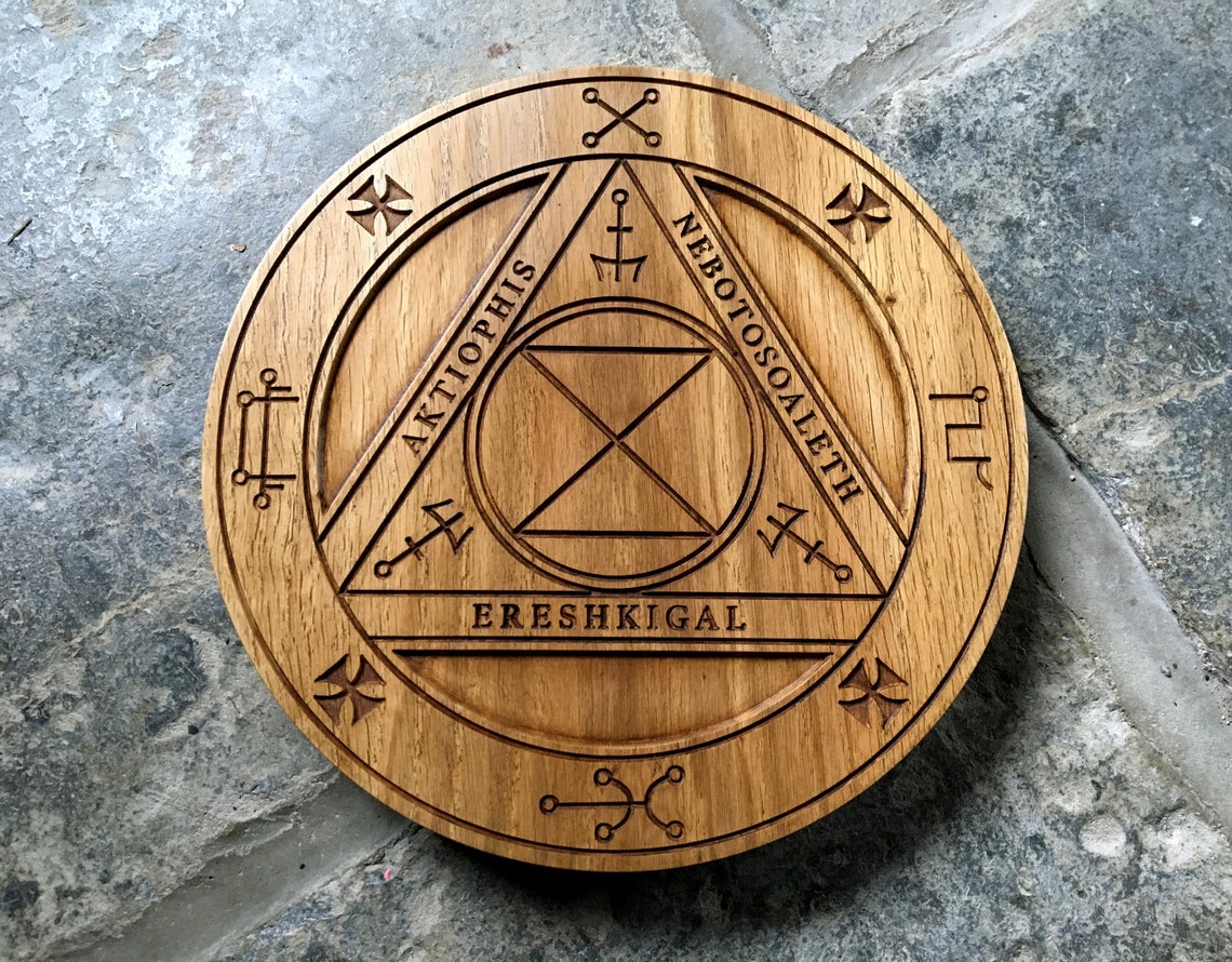 Large SPIRIT TRAP in Solid Oak jason Miller 'protection - Etsy