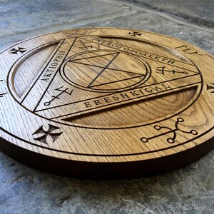 Large SPIRIT TRAP in Solid Oak jason Miller 'protection | Etsy