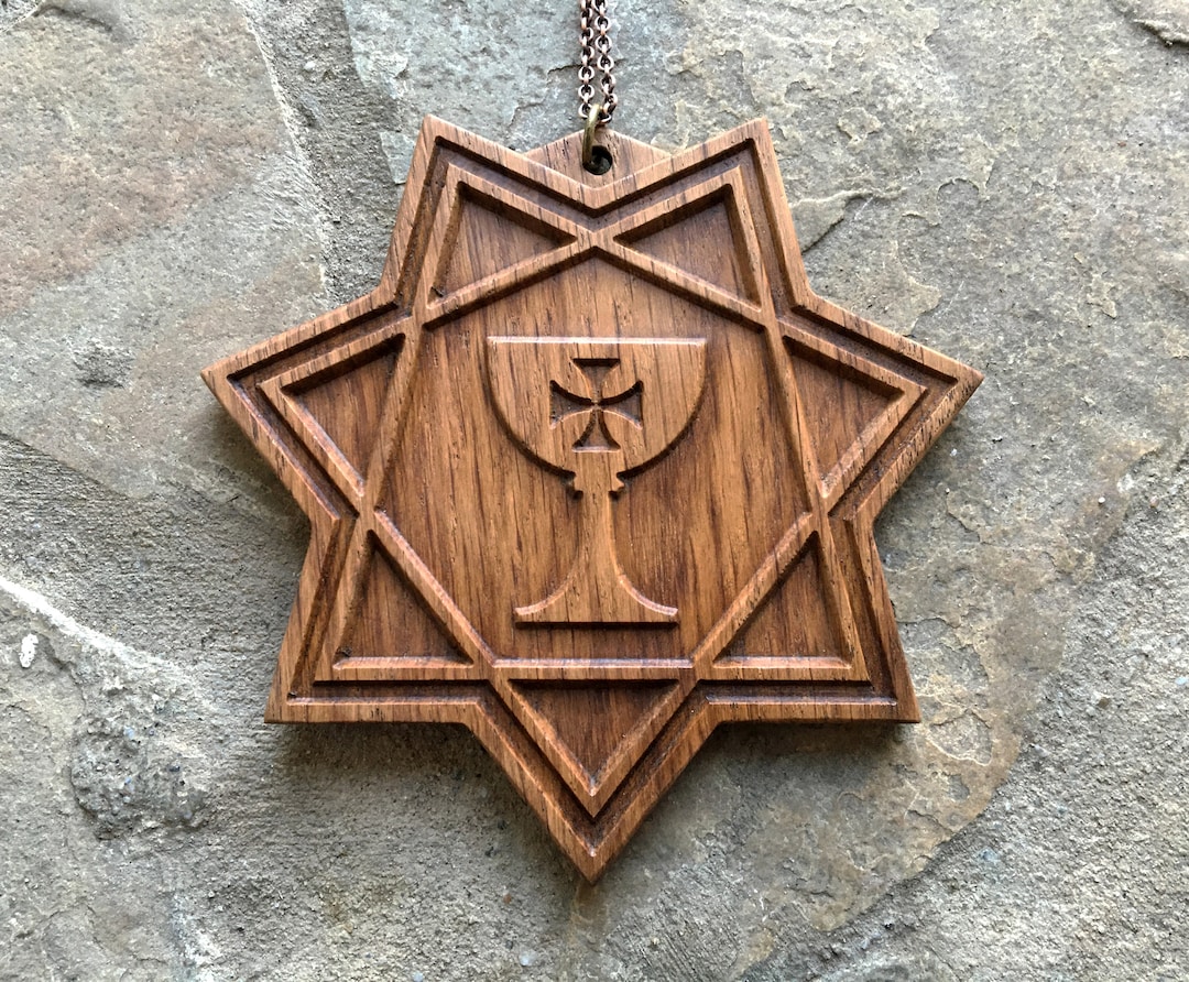 CEREMONIAL MAGIC LAMEN - Carved in Solid Oak - Etsy