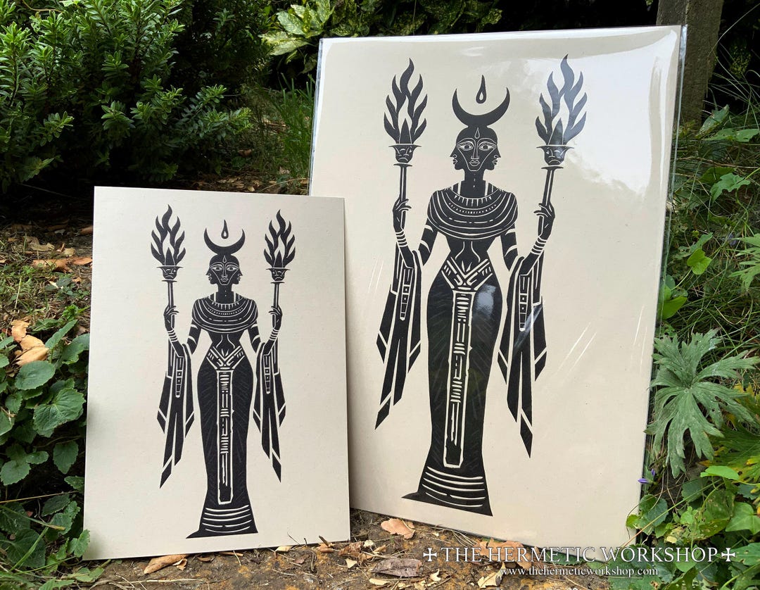 HEKATE ALTAR IKON Print – Greek Pagan Goddess Devotional Artwork - Etsy