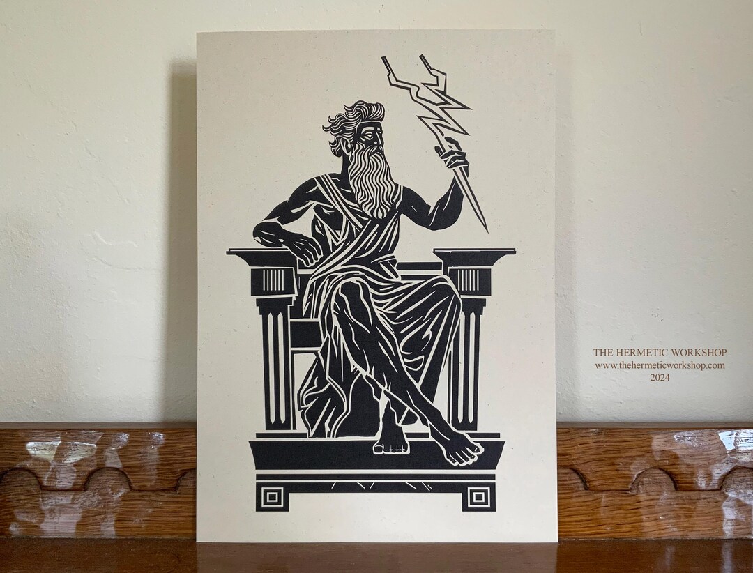 JUPITER - ALTAR ICON // Devotional Artwork Ikon Print Zeus Greek Roman ...