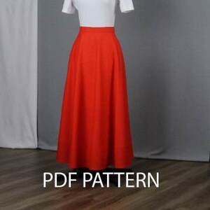 Stephanie Skirt PDF Sewing Pattern Size 34-60 - Etsy Canada