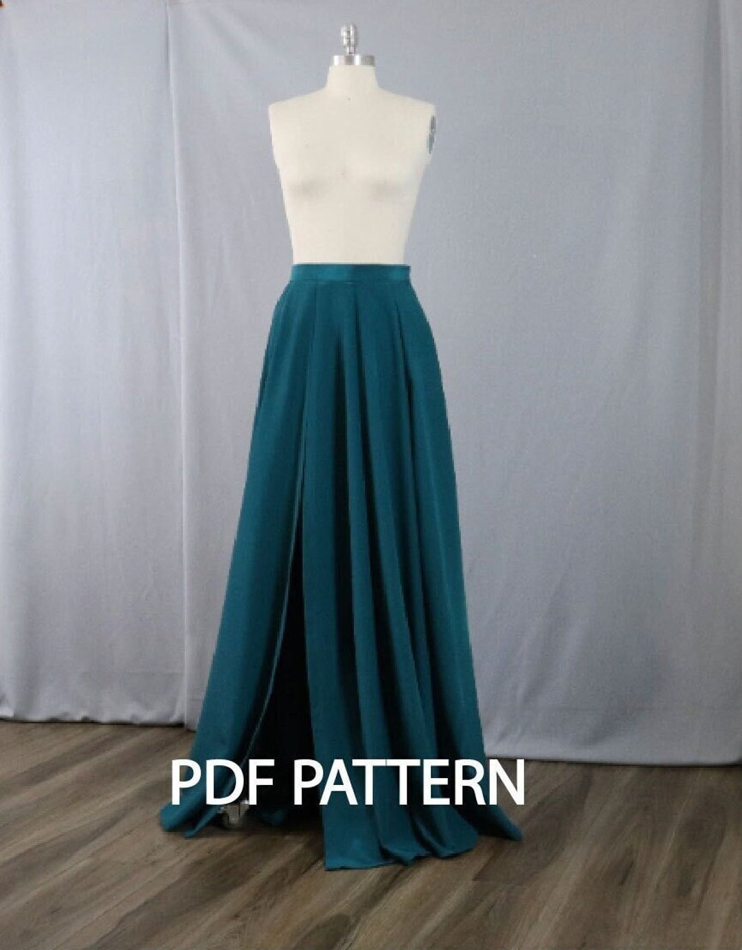 10 Gore Skirt With Slit, US Size 6-18, Sewing Pdf Pattern, W119. - Etsy