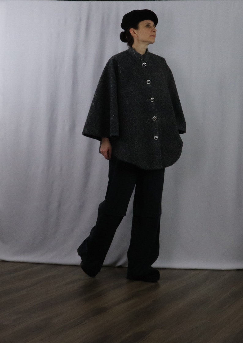 Cape With Buttons, US Sizes 6-18, Sewing Pdf Pattern, W115 - Etsy