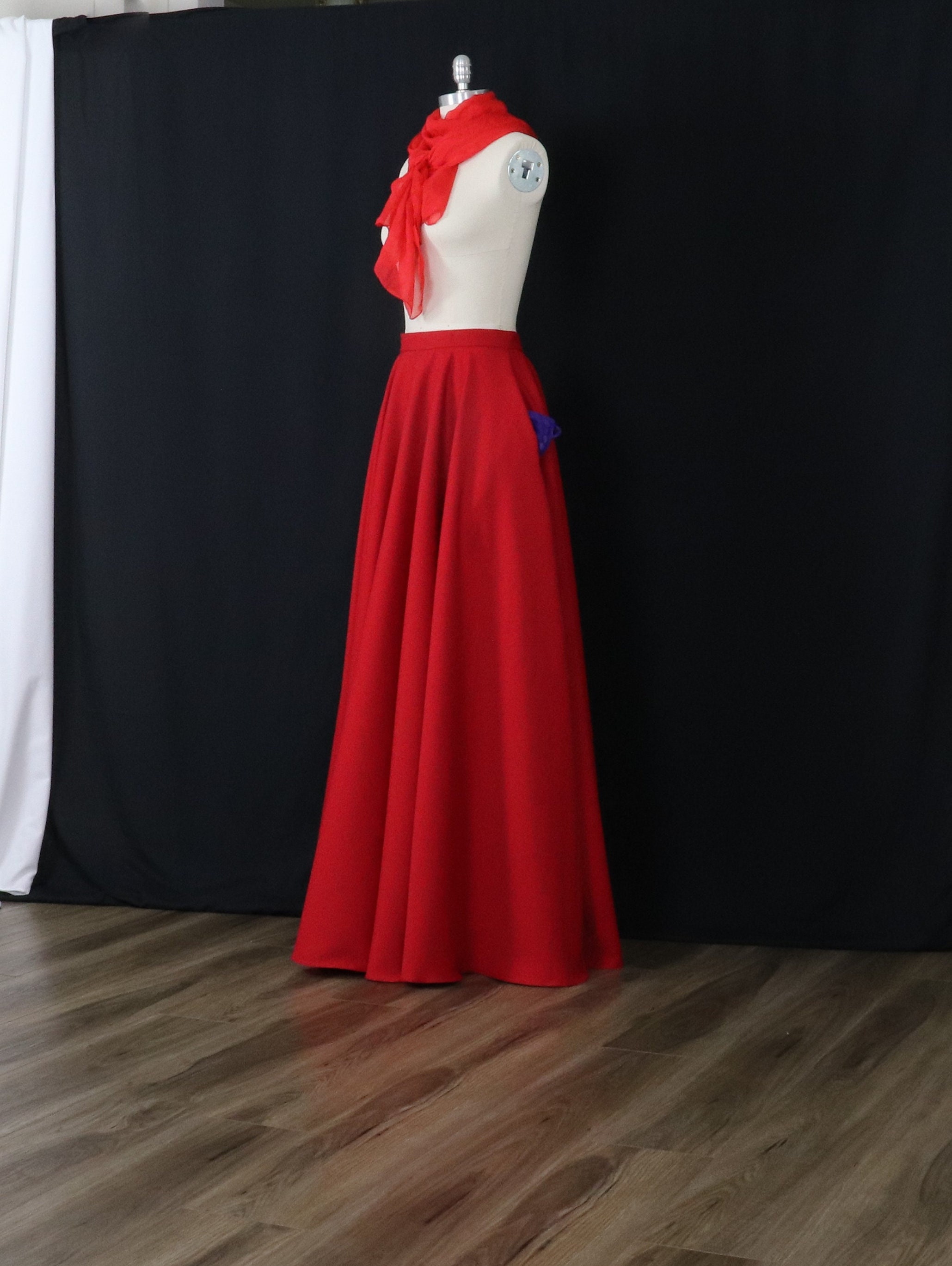 Full circle Skirt With Pockets US Sizes 6-18 Sewing Pdf - Etsy