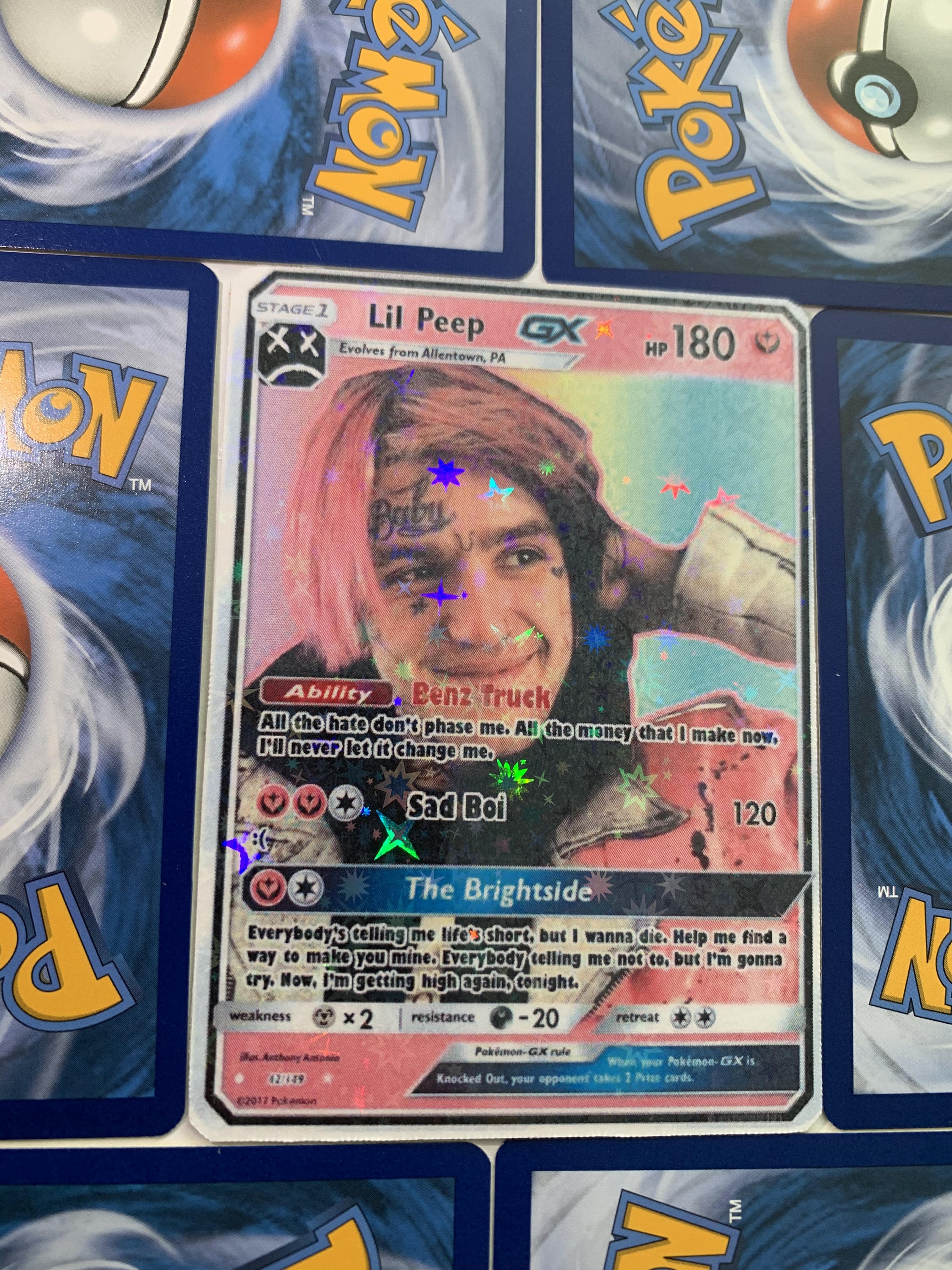 Lil Peep CUSTOM Pokemon Card | Etsy