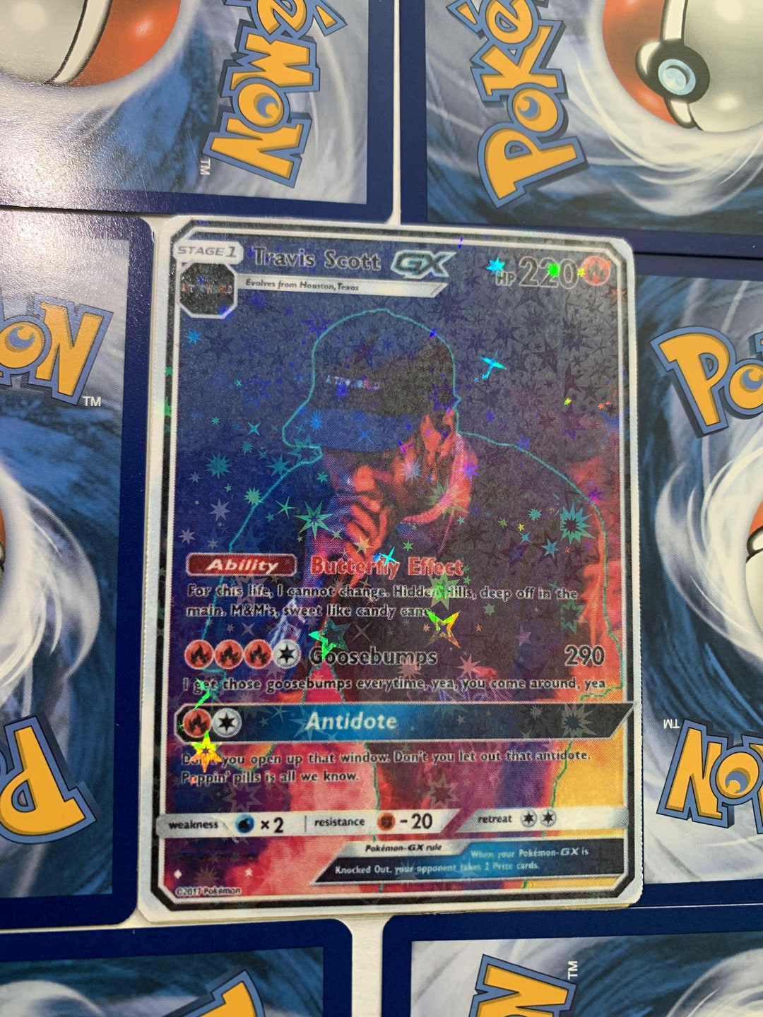 Travis Scott CUSTOM Pokemon Card - Etsy