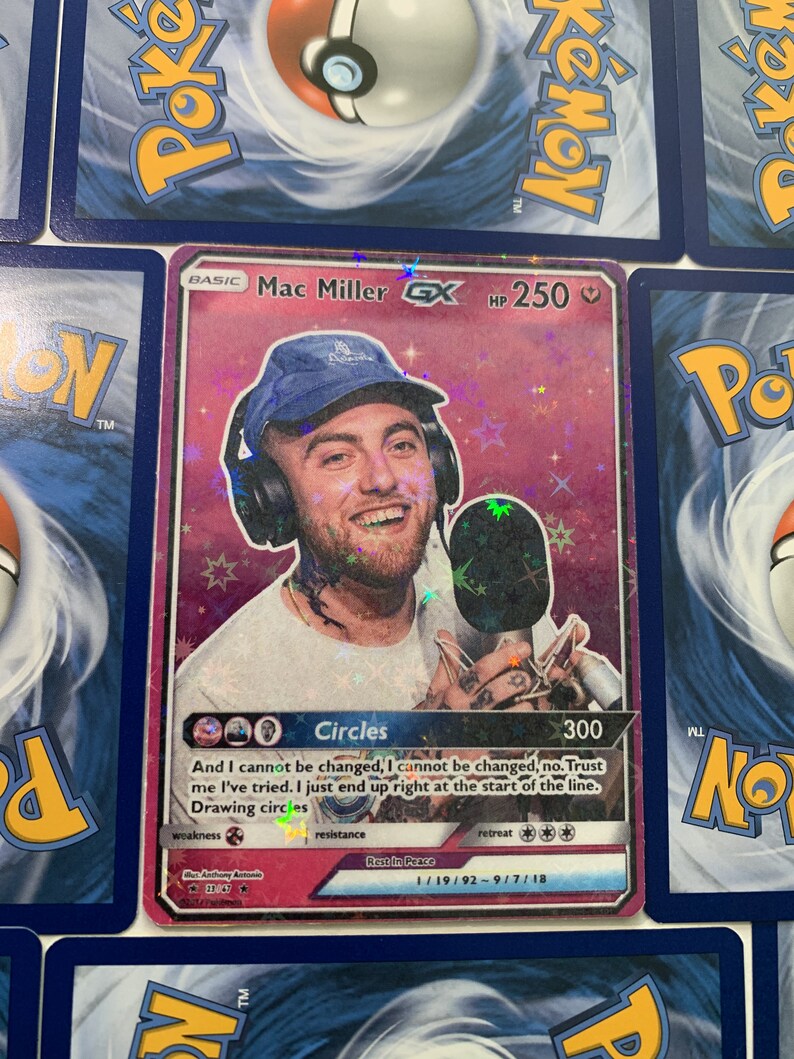 Mac Miller- CUSTOM Pokemon Card - Etsy