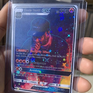 Travis Scott - CUSTOM Pokemon Card - Etsy