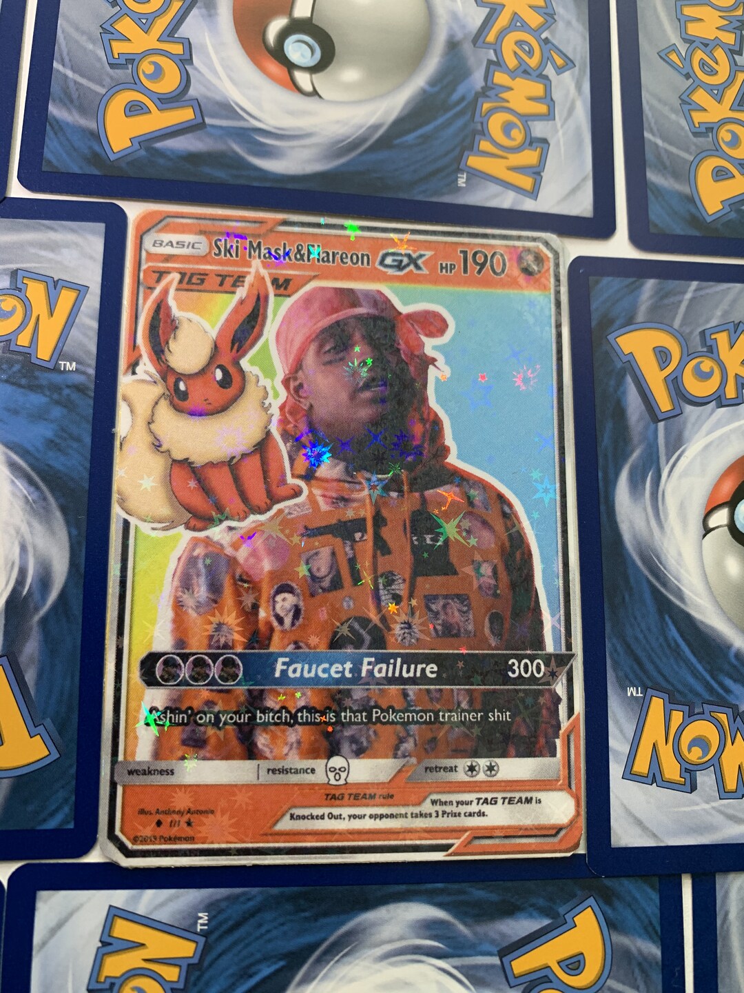 Ski Mask the Slump God- CUSTOM Pokemon Card - Etsy