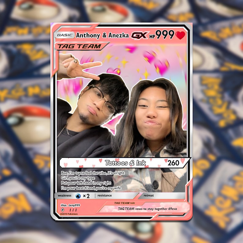 Create Your Own CUSTOM Pokemon Card PERFECT Gift for a - Etsy