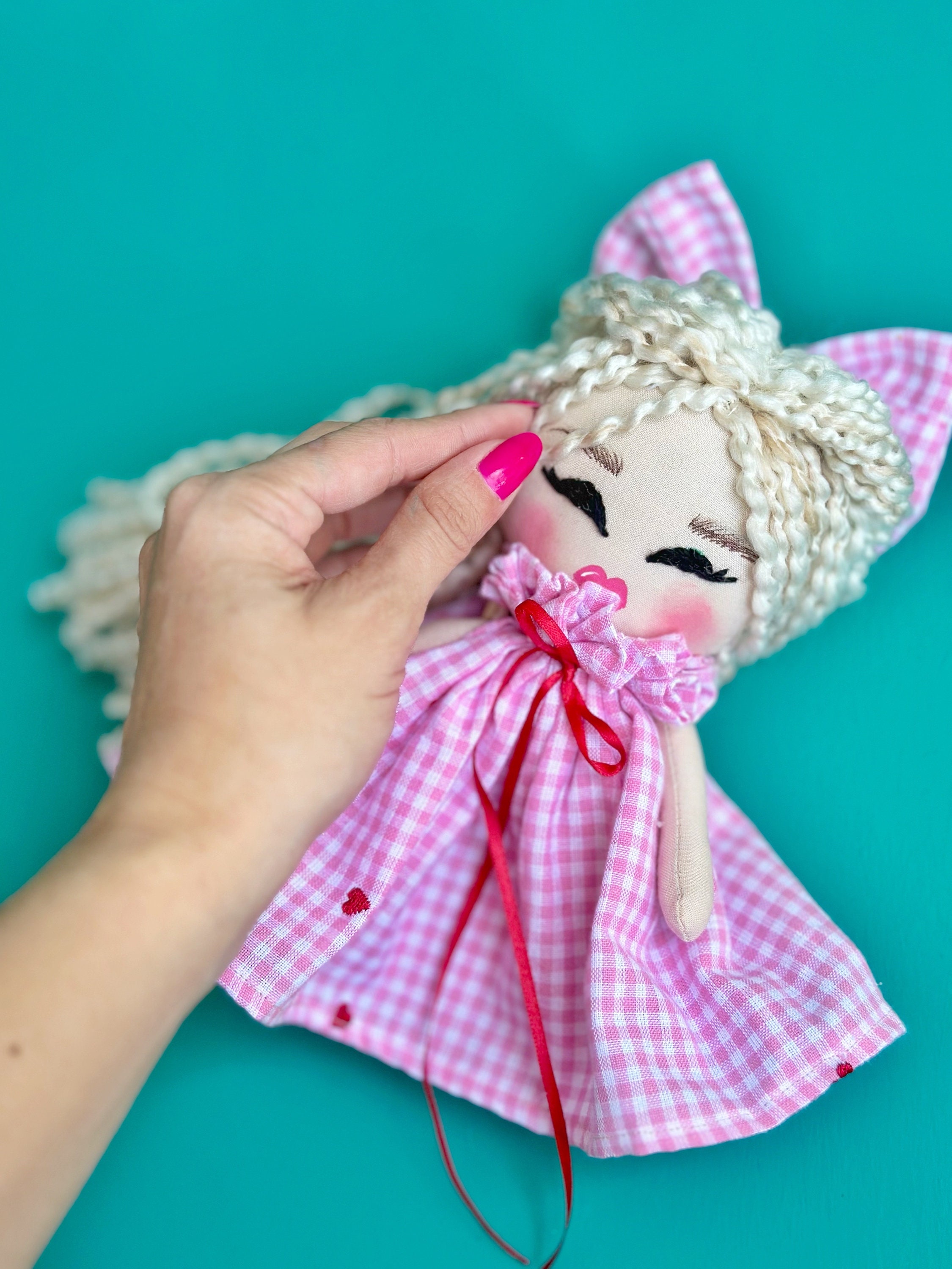 Doll Sewing Pattern and Video Tutorial - Sew a Mini Doll Easy Sewing ...