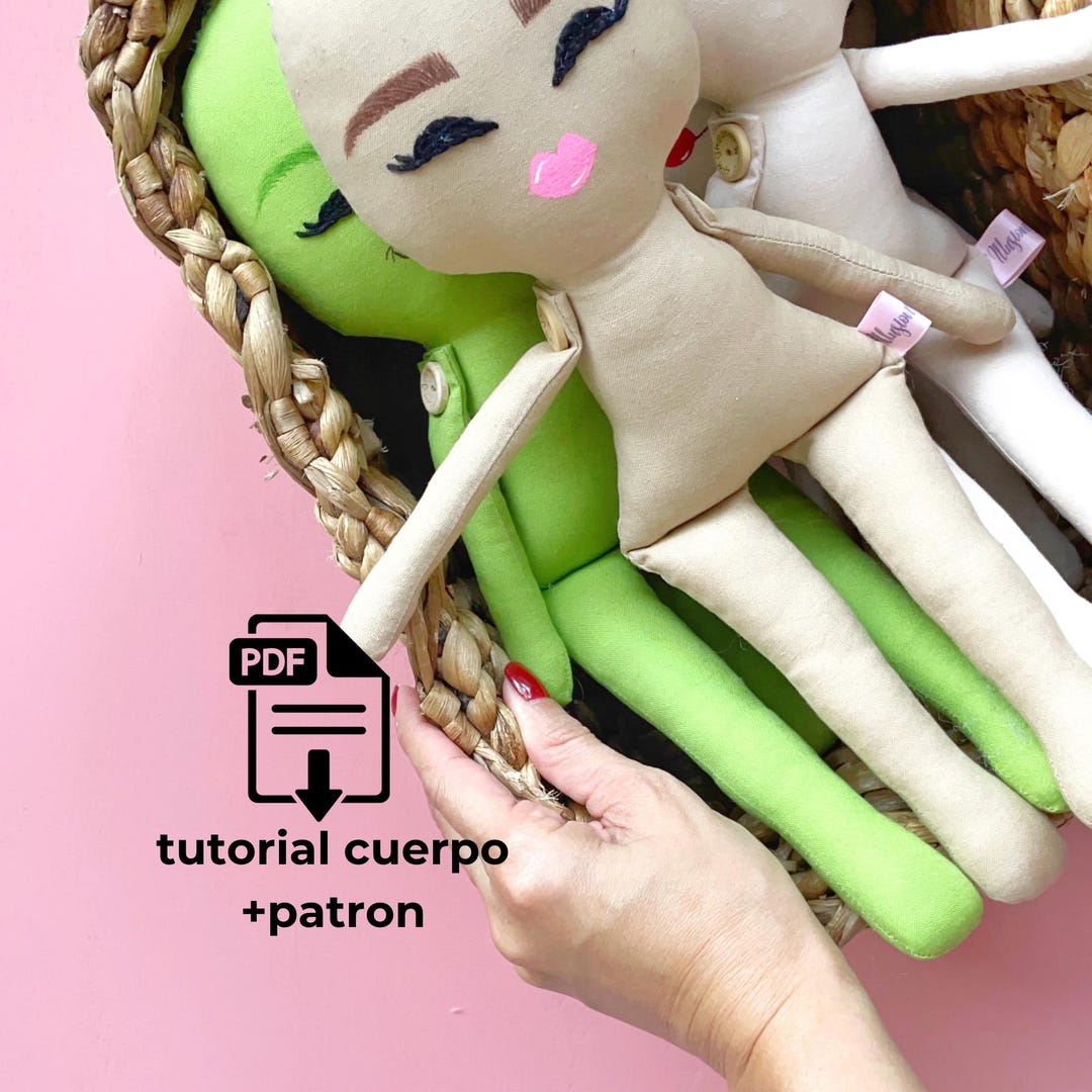 Cloth Doll Body Tutorial DIY Sew Your Own Doll Digital PDF Pattern for ...