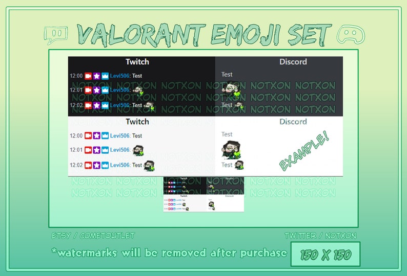 VALORANT Twitch Discord Emote Emoji 8 Pack - Etsy Finland