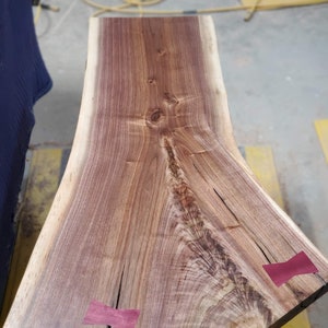 Live Edge Entryway Waterfall Table - Etsy